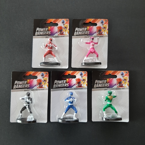 Power Ranger | Other | Power Rangers Mini Figures Set Of 5 Hasbro 25 ...